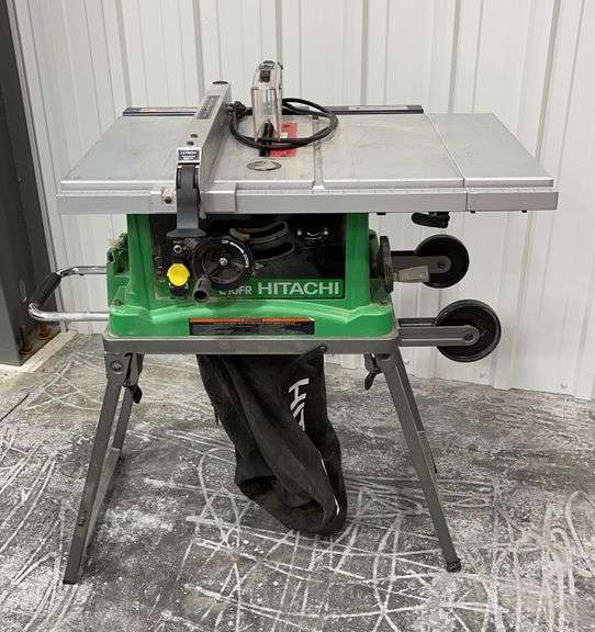 Hitachi C10FR 10" portable table saw - Schneider Auctioneers LLC