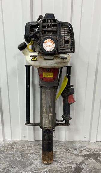 Skidril G20D gas powered t-post driver - Schneider Auctioneers LLC