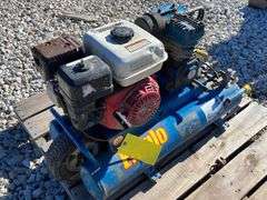 Emglo gas powered portable air compressor - Schneider Auctioneers LLC