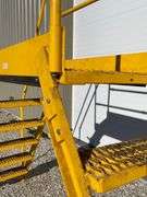 Steel work platform w/ double steps - Schneider Auctioneers LLC