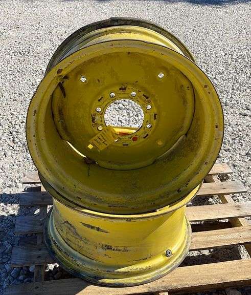 2- 12"x24" John Deere rims - Schneider Auctioneers LLC