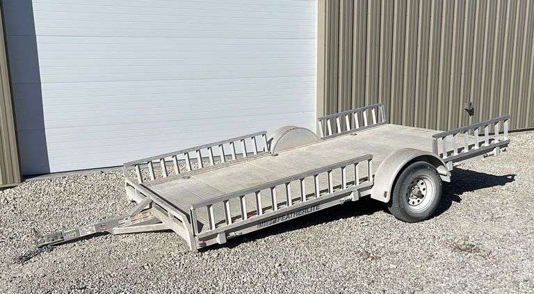 2009 Featherlite 12' utility trailer - Schneider Auctioneers LLC