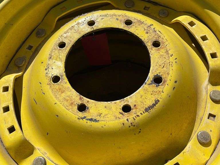 Pair Of 13 6 28 Tractor Tires On JD Rims Schneider Auctioneers LLC