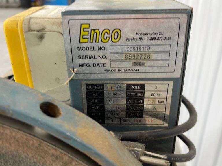 Enco disc sander on stand - Schneider Auctioneers LLC