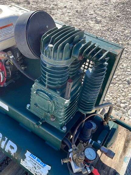 Rolair gas powered air compressor - Schneider Auctioneers LLC