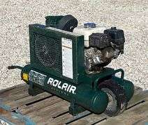 Rolair gas powered air compressor - Schneider Auctioneers LLC