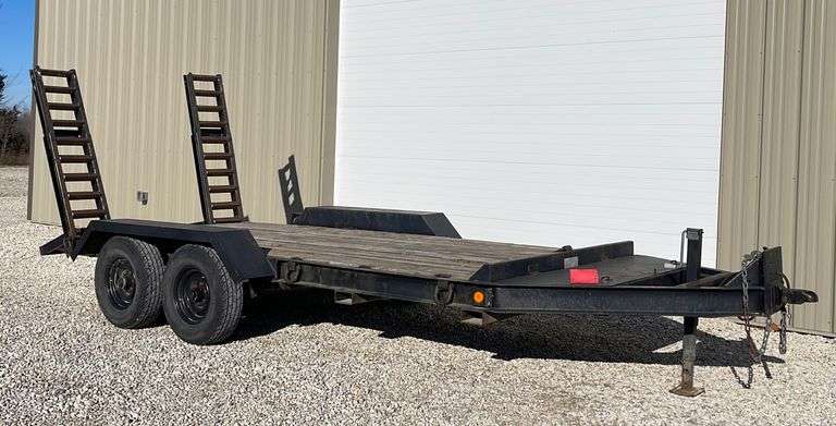 1996 Trail King 14' flatbed trailer - Schneider Auctioneers LLC