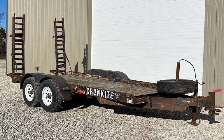 Cronkite 15' flatbed trailer - Schneider Auctioneers LLC
