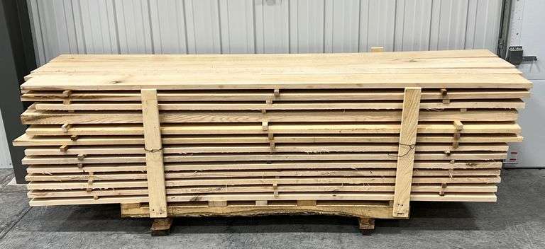 Group of rough sawn ash lumber - Schneider Auctioneers LLC