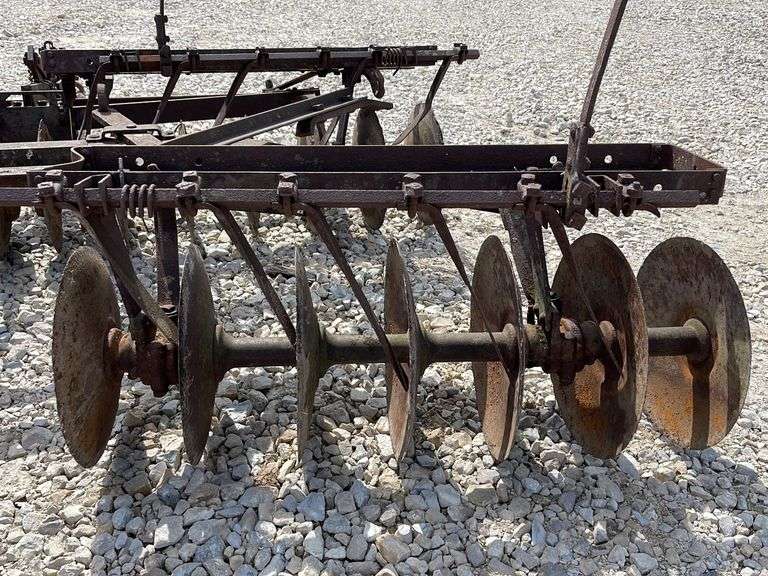 8' antique drag disc - Schneider Auctioneers LLC