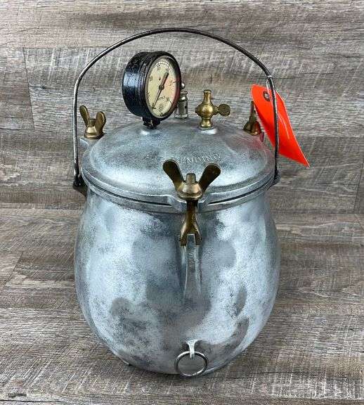 Antique pressure cooker - Schneider Auctioneers LLC