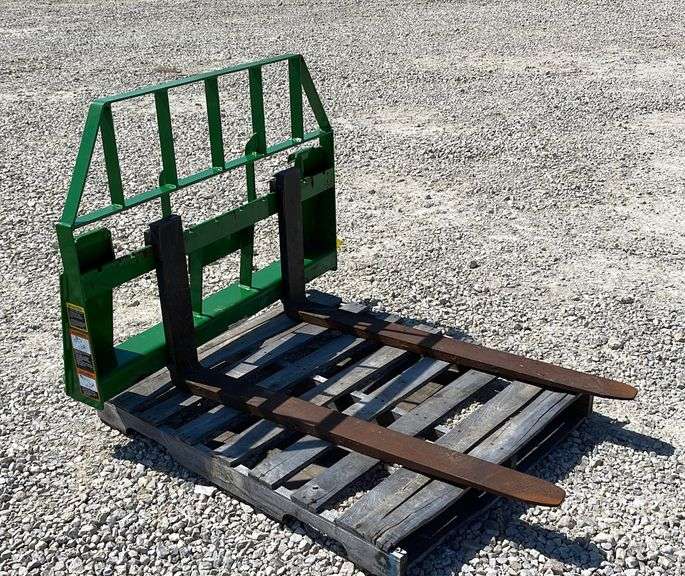 Frontier pallet forks for JD loader - Schneider Auctioneers LLC