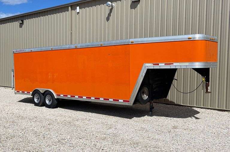 2000 Featherlite 1530 24' enclosed cargo trailer - Schneider Auctioneers LLC
