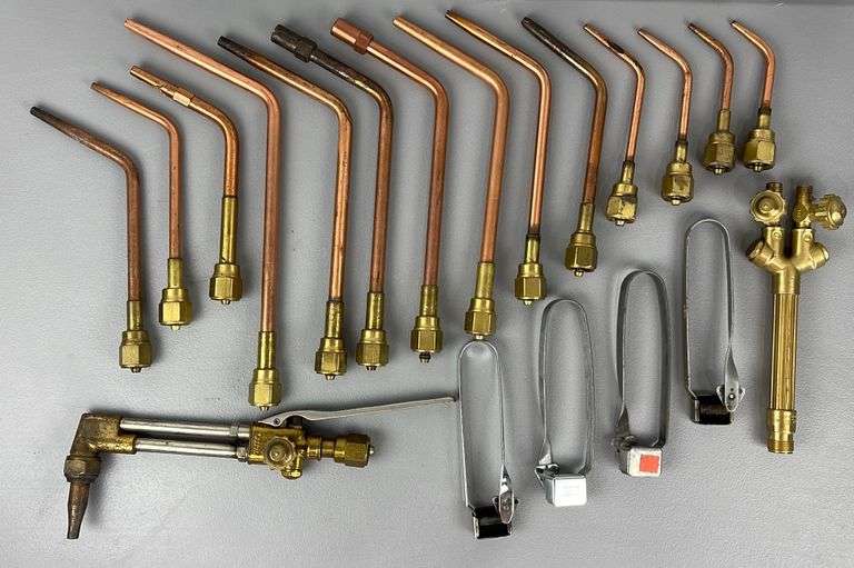 Group of torch tips and parts - Schneider Auctioneers LLC