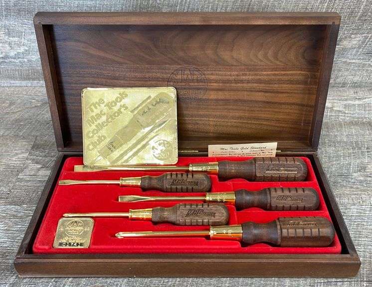 Mac gold plated screwdriver set - Schneider Auctioneers LLC