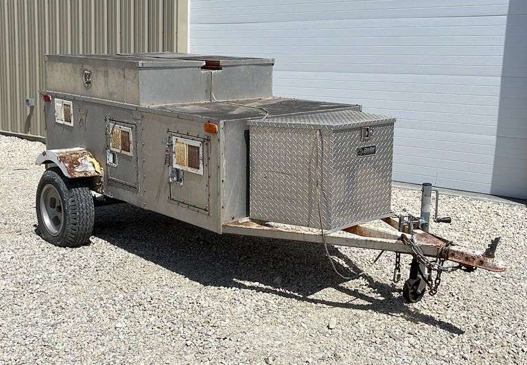 Homemade dog trailer - Schneider Auctioneers LLC