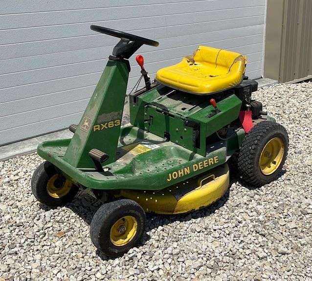 John Deere RX63 riding mower - Schneider Auctioneers LLC