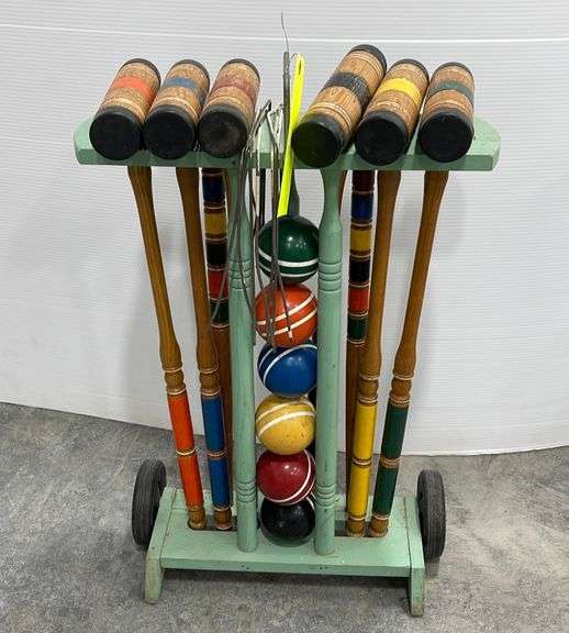 Vintage croquet set - Schneider Auctioneers LLC
