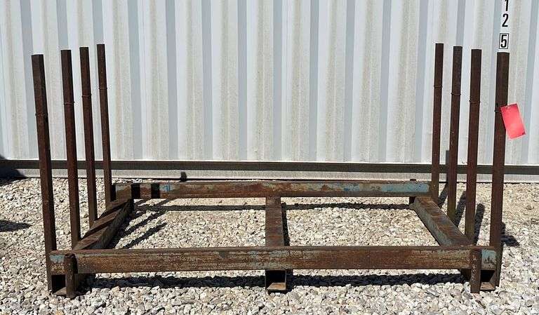 Homemade HD firewood rack - Schneider Auctioneers LLC