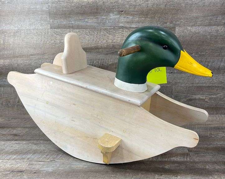 Rocking Duck, 32" long - Schneider Auctioneers LLC