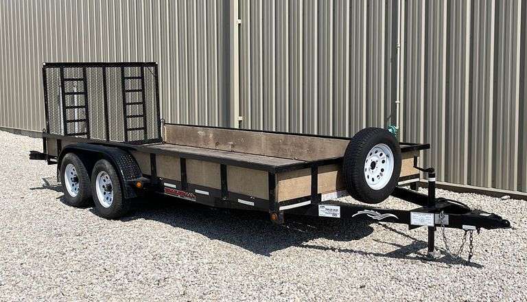 2016 Trailerman 16' utility trailer - Schneider Auctioneers LLC
