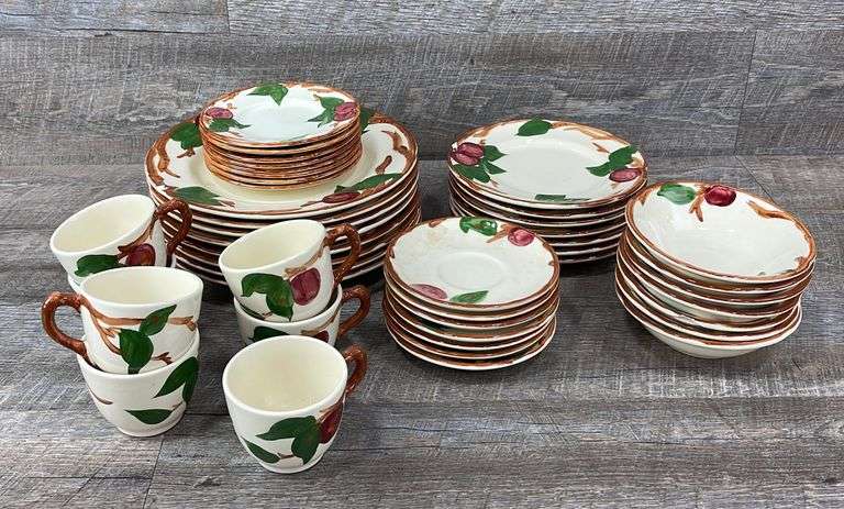 Set of Fransican "American Backstamp" china - Schneider Auctioneers LLC