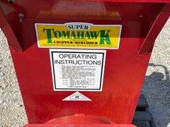 Super Tomahawk chipper shredder - Schneider Auctioneers LLC
