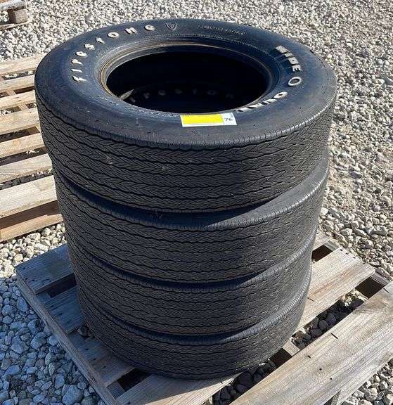 4- Firestone F70-15 vintage style tires - Schneider Auctioneers LLC