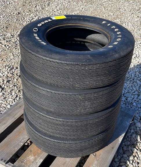 4- Firestone F70-15 vintage style tires - Schneider Auctioneers LLC