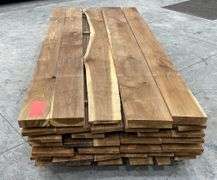 Group of rough sawn walnut lumber - Schneider Auctioneers LLC