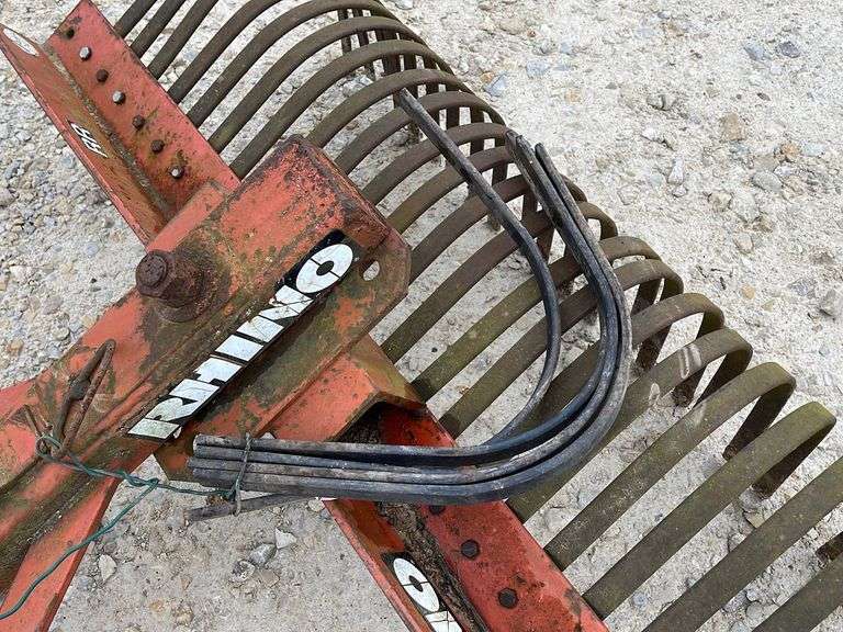 Rhino 4' 3-pt landscape rake - Schneider Auctioneers LLC