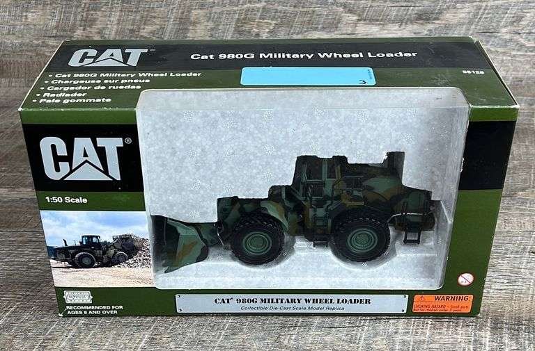 1/50 Norscot Cat 980G military wheel loader - Schneider Auctioneers LLC