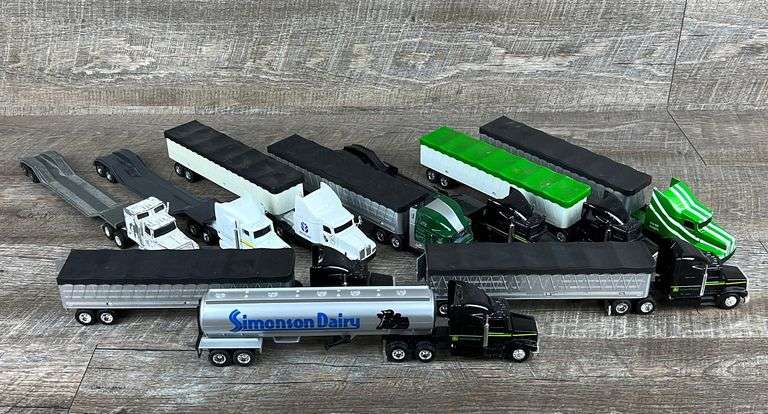 Group of 1/64 semi trucks & trailers - Schneider Auctioneers LLC
