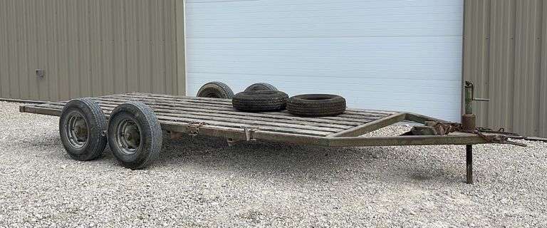 Klott made 14.5' implement trailer - Schneider Auctioneers LLC