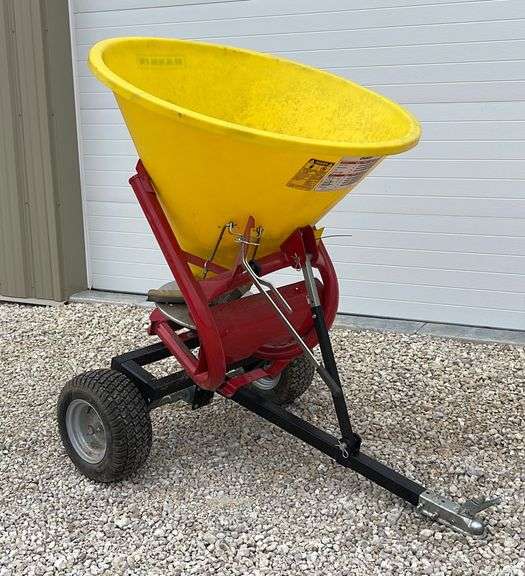 Rankin 300 pull type ground drive seed spreader - Schneider Auctioneers LLC