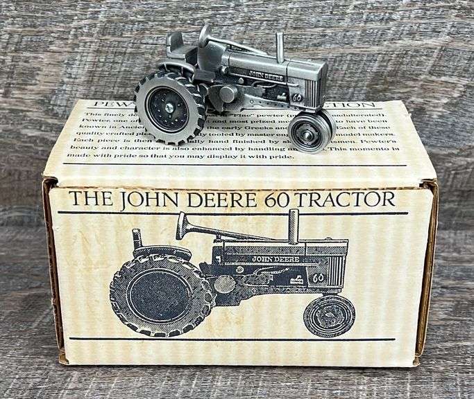 1/43 SpecCast John Deere 60 pewter tractor - Schneider Auctioneers LLC