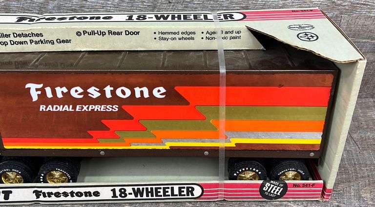 Nylint metal/plastic Firestone tractor trailer - Schneider Auctioneers LLC