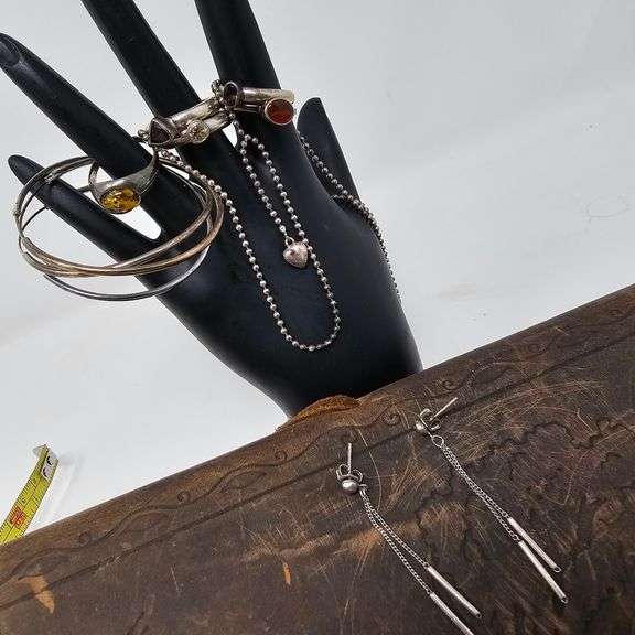 5)Sterling Silver Rings, plus Silver and silver tone jewelry - BidSells