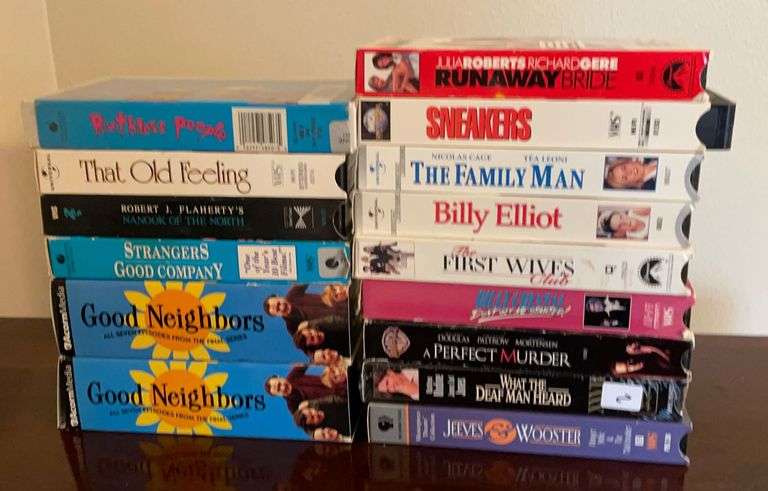 VHS tapes and picture frames - Sherwood Auctions