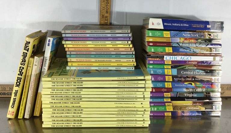 Sesame Book Set 1-15, The Boxcar Children Books, Erma Bombeck & Tour ...