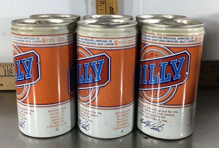 6 Pack Unopened Billy Beer - Sherwood Auctions