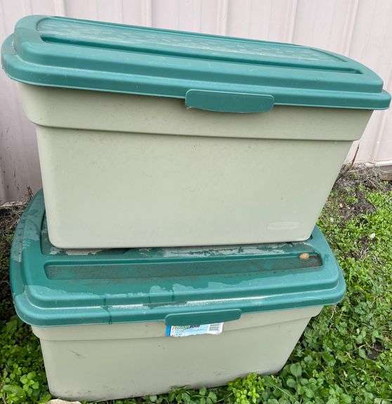 4 hinge lidded Large Totes - Sherwood Auctions