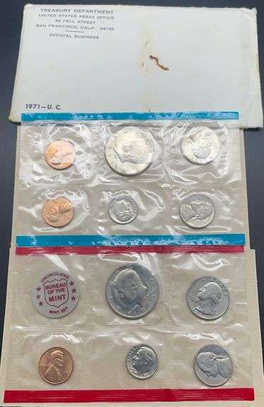 1971 Uncirculated Mint Set - Sherwood Auctions