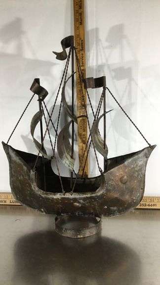 Metal Ship - Sherwood Auctions