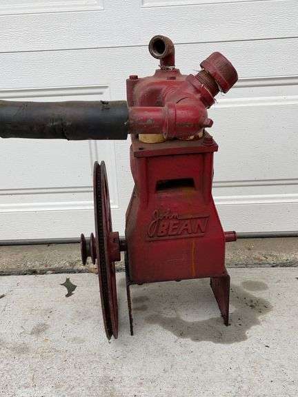 Vintage John Bean Fire Truck Pump - Sherwood Auctions