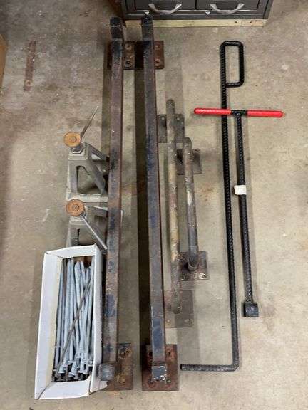 Steel Brackets, water meter key, manhole cover lifter, yard spikes and ...