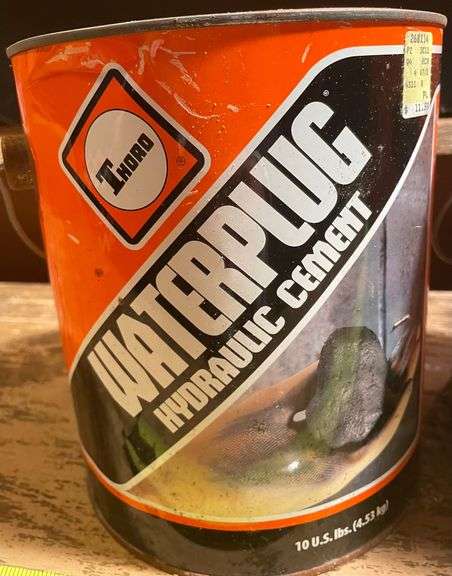 Waterplug Hydraulic Cement - Sherwood Auctions