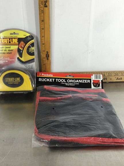 Bucket Tool Organizer & Laser Level - Sherwood Auctions