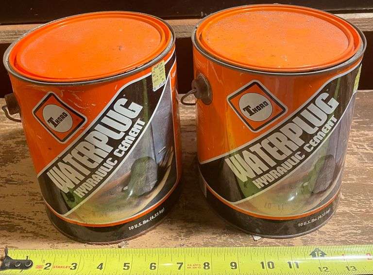 Waterplug Hydraulic Cement - Sherwood Auctions
