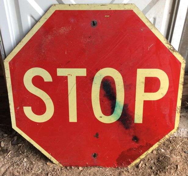 Metal 30” Stop Sign - Sherwood Auctions